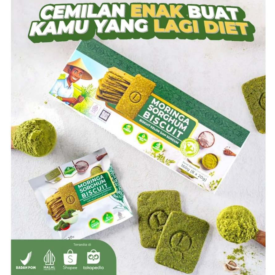 Jual [READY STOCK] MORINGA SORGHUM BISCUIT 160 GR (8 X 20 GR) (LA ...
