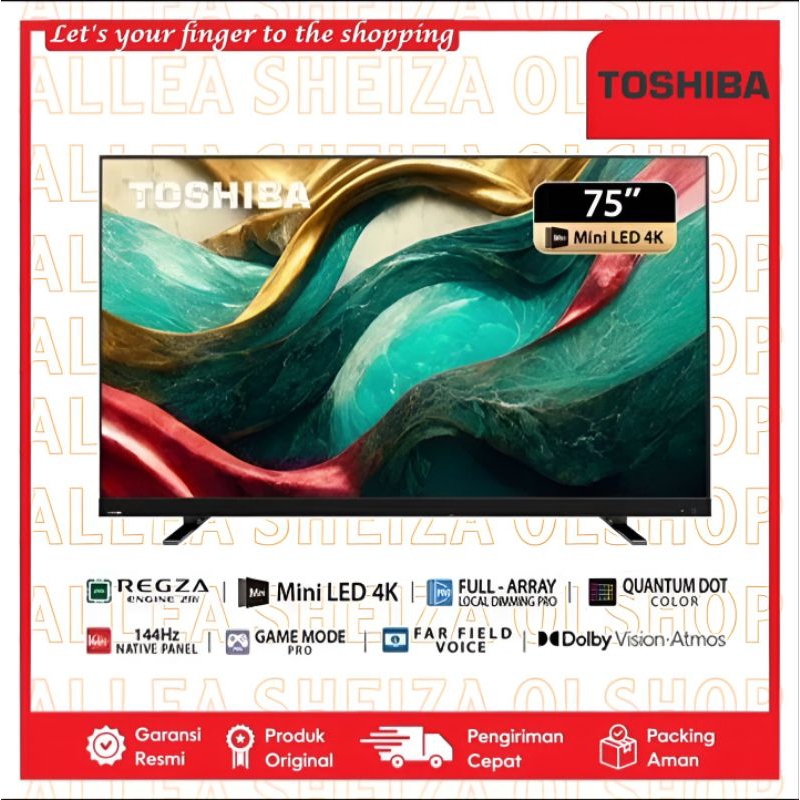 Jual TOSHIBA 75Z87MP UHD 4K LED SMART TV 75 Inch 144Hz QUANTUM DOT | Shopee Indonesia