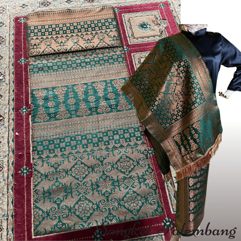 Jual Tina Songket - Songket Naga Bertarung Khas Palembang Berbagai ...