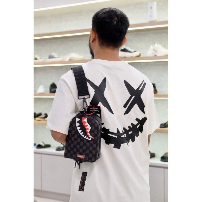 Jual SPRAYGROUND DRIP CHECK SLING BAG | Shopee Indonesia