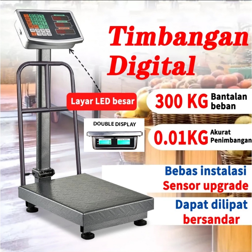 Jual Timbangan-Duduk-Digital-Kapasitas-300KG-150KG-Electrik-Platform-Timbangan-Sayur-Timbangan ...