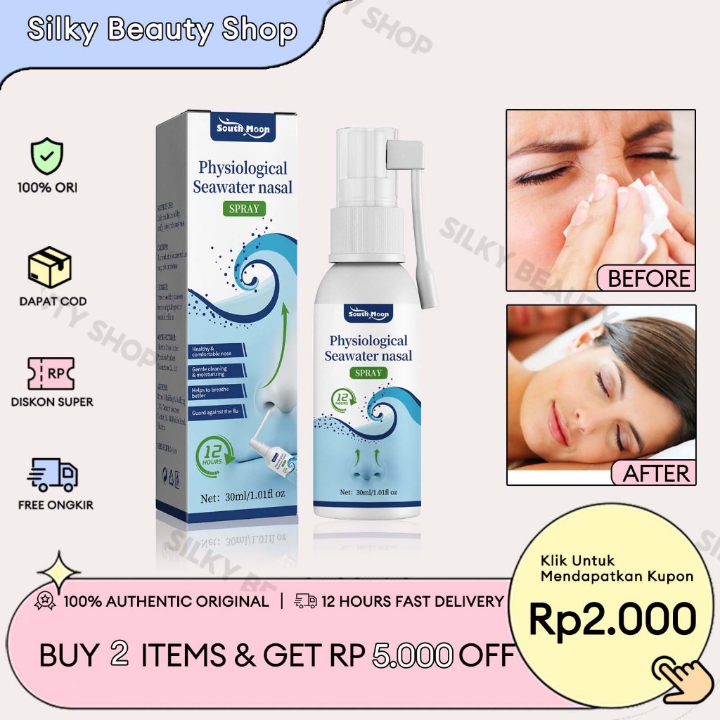 Jual 【Beli 3 Gratis 2/Ready】South Moon Nasal Spray 30ml Sinusitis Spray ...