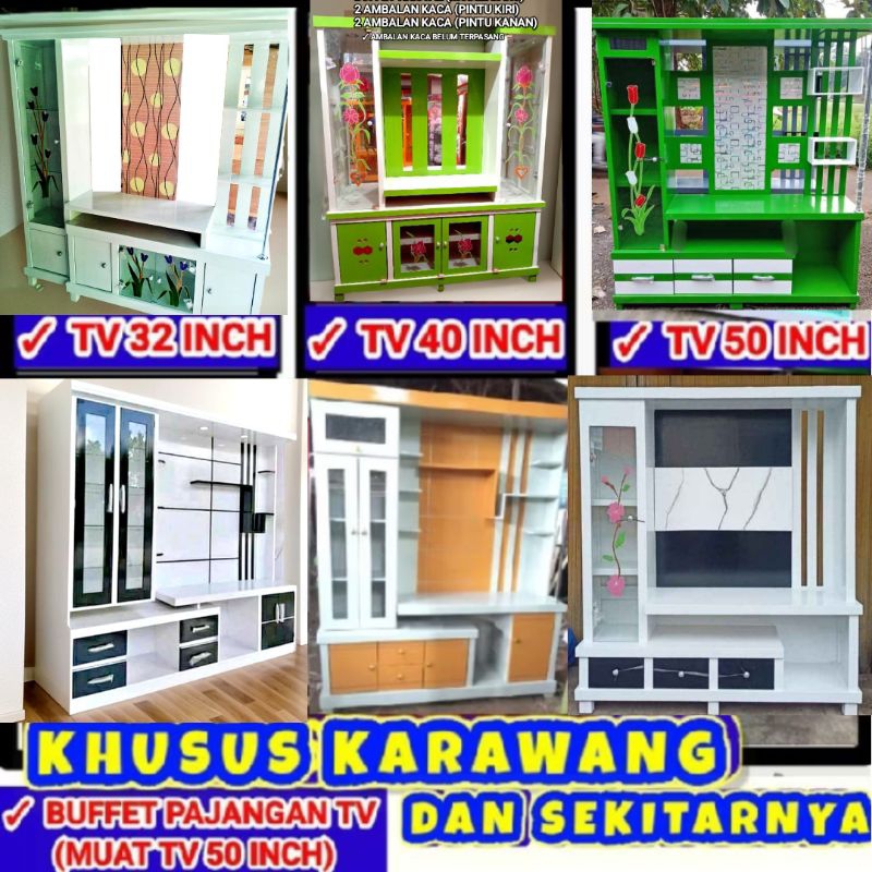 Jual BUFFET PAJANGAN TV / BUPET TV MINIMALIS MODERN / LEMARI PAJANGAN ...
