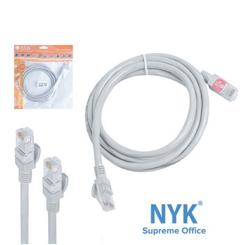 Jual Kabel LAN NYK UTP Cat 6 RJ45 10M 15M up to 1Gbps 10 / 15 Meter ...