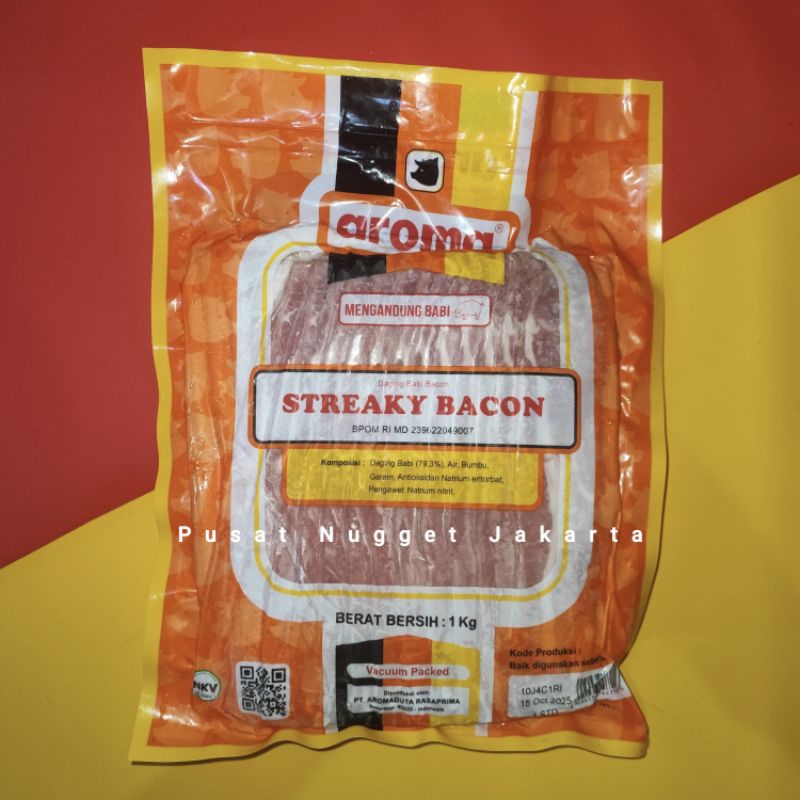 Jual Streaky Bacon 1 kg AROMA bacon babi | Shopee Indonesia
