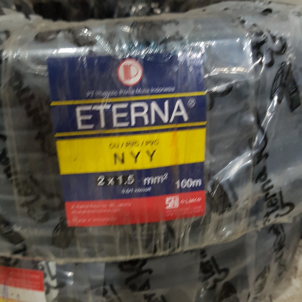 Jual Eterna Kabel Listrik NYY 2 x 1.5 mm² Rol 100 Meter | Shopee Indonesia