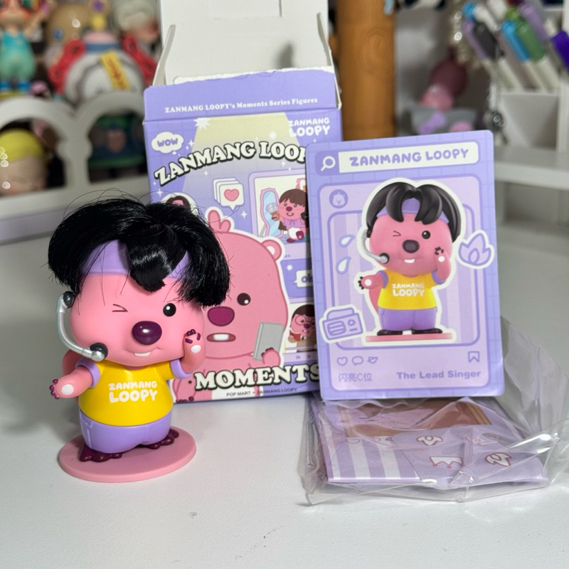 Jual ORIGINAL Popmart Zanmang Loopy’s Moments Opened “The Lead Singer ...