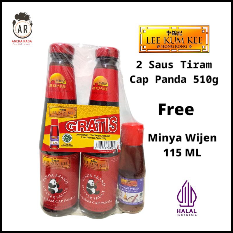 Jual Lee Kum Kee Saus Tiram Oyster Sauce Cap Panda 510 g Free Minyak ...