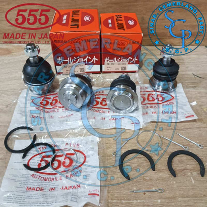 Jual ball joint set atas bawah Inova Innova Fortuner Hilux 555 Japan ...