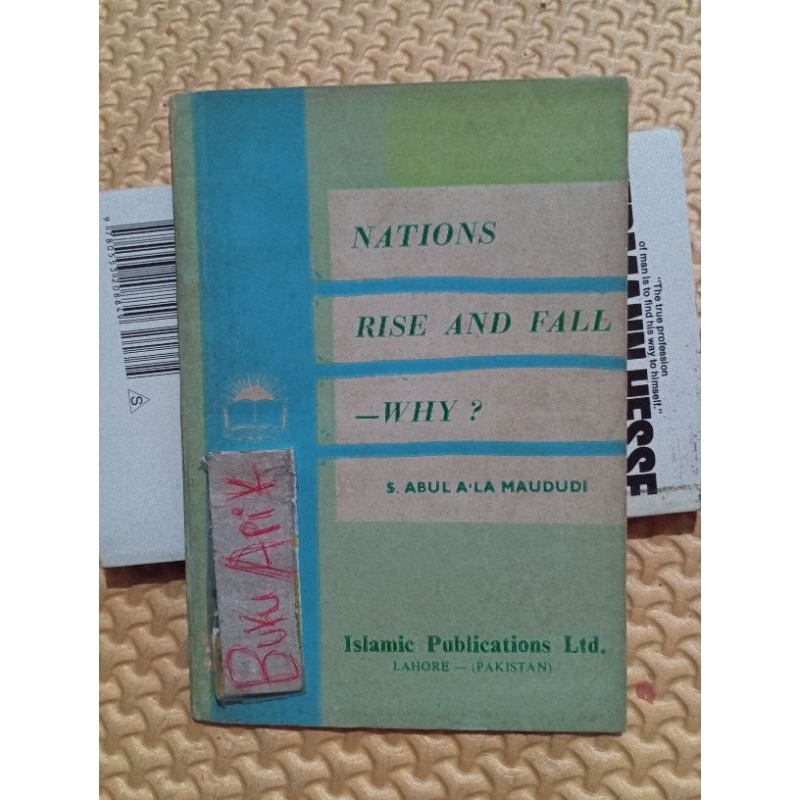 Jual Nations Rise and Fall Why? by S Abul A'la Maududi Lahore Pakistan ...