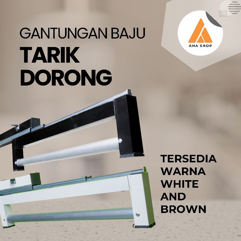 Jual Gantungan Baju sleding Tarik dorong ukuran 40cm penyimpanan ...