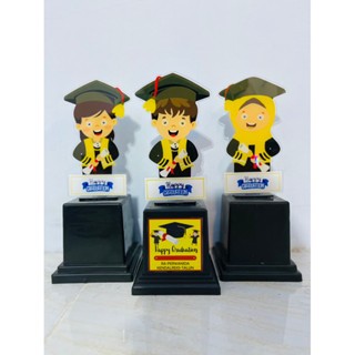 Jual Piala Wisuda TK Plakat Wisuda Anak Akrilik Custom Model Happy ...