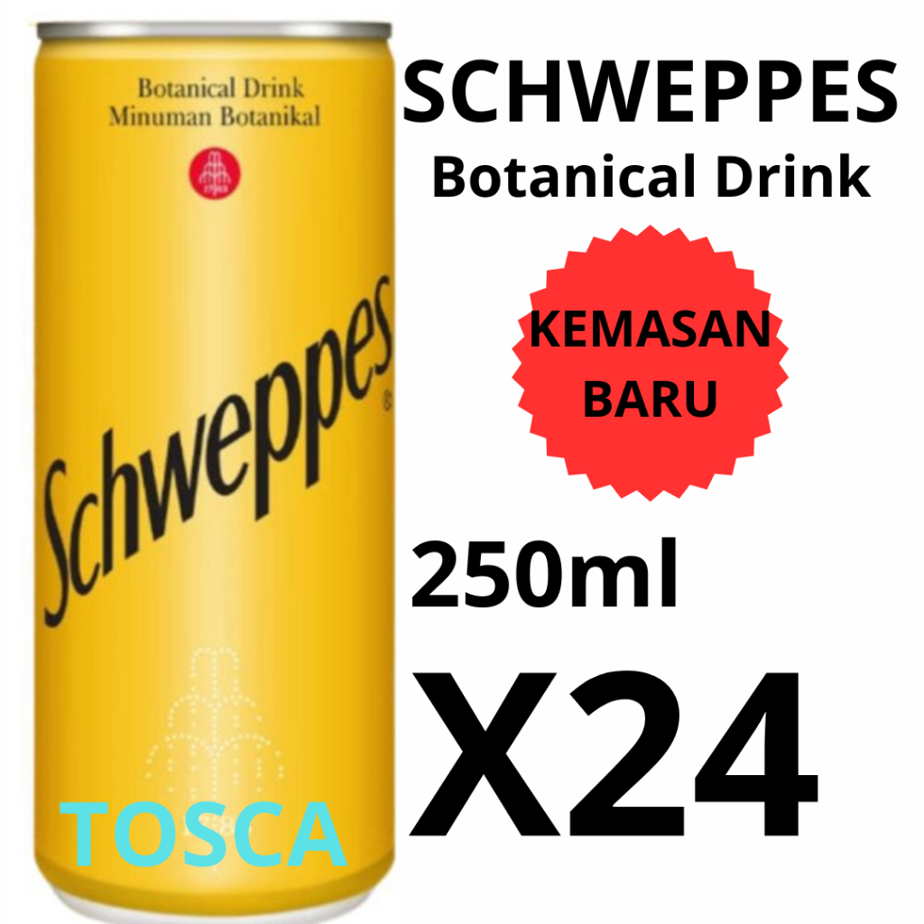 Jual Air Tonic Schweppes Tonic Water | Air Tonic 250 mL 1 Karton isi 24 ...