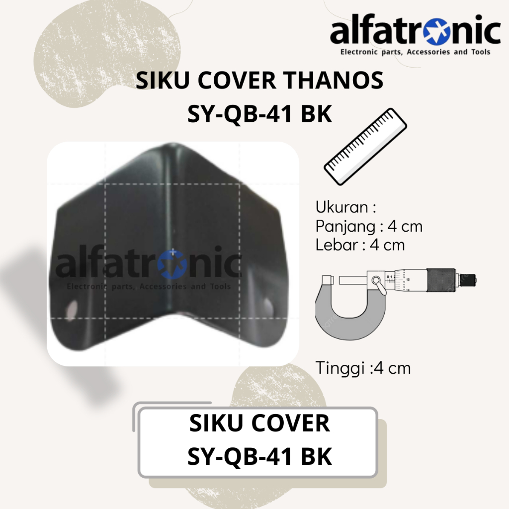 Jual SIKU COVER BOX HARDCASE THANOS SY-QB41 BLACK UKURAN 40MM | Shopee ...