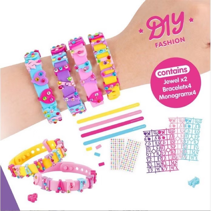 Jual Mainan DIY Gelang Anak Fashion Bracelet 4in1 isi 4 Membuat Gelang ...