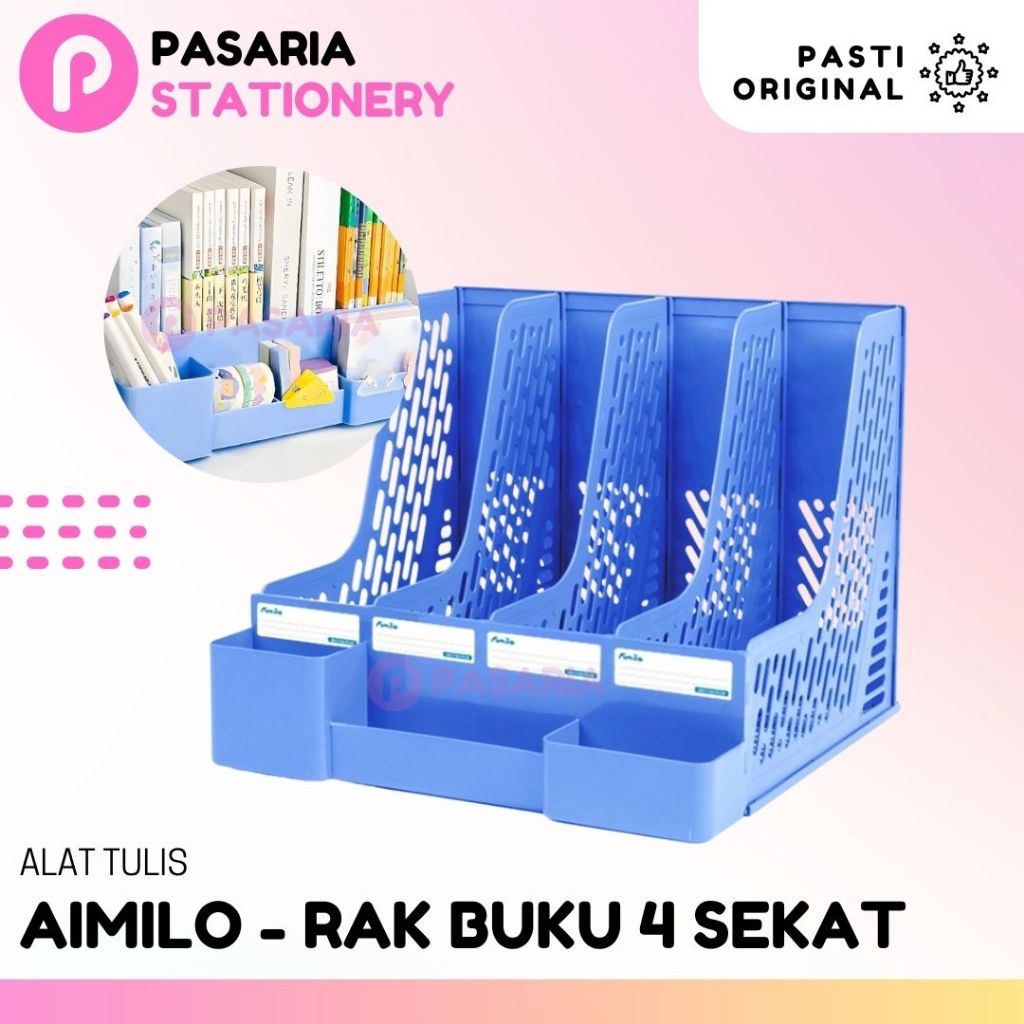 Jual RAK BUKU Aimilo Tempat Dokumen/Buku/Map File Organizer Serbaguna 4 ...