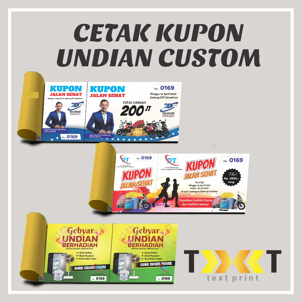 Jual CETAK KUPON/KARCIS CUSTOM | KUPON UNDIAN, PARKIR, FESTIVAL, KONSER ...