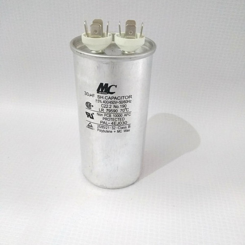 Jual Kapasitor 30 uF Merk MC 2 kaki Capacitor AC 30 mikro | Shopee ...