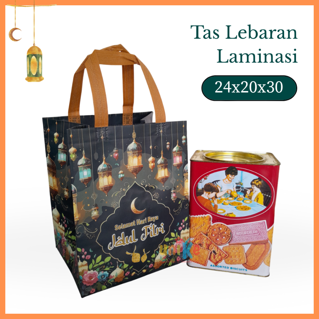 Jual Tas Hampers Lebaran Laminasi Premium 24x20x30 / Goodie Bag Parcel ...