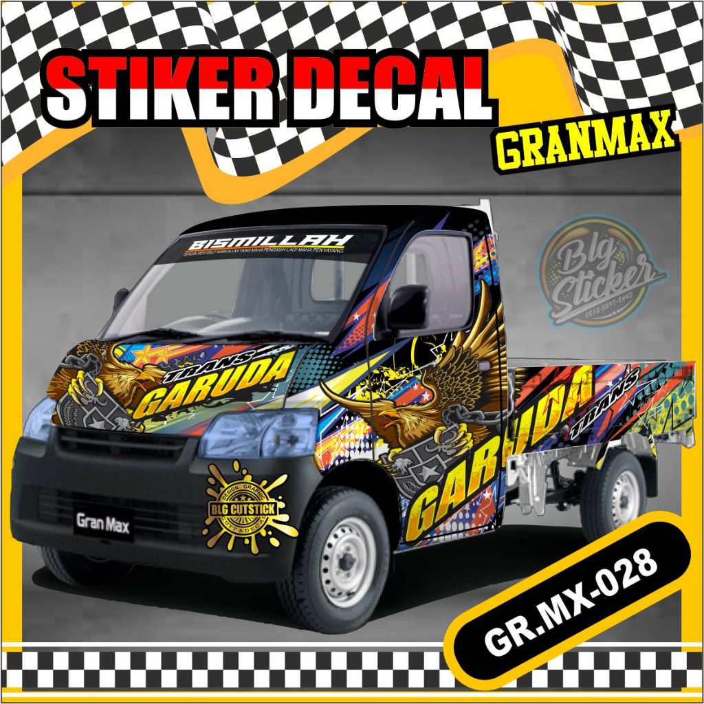 Jual STIKER GRAND MAX PICKUP STICKER PICK UP GRANMAX DECAL NUTUP FULL ...