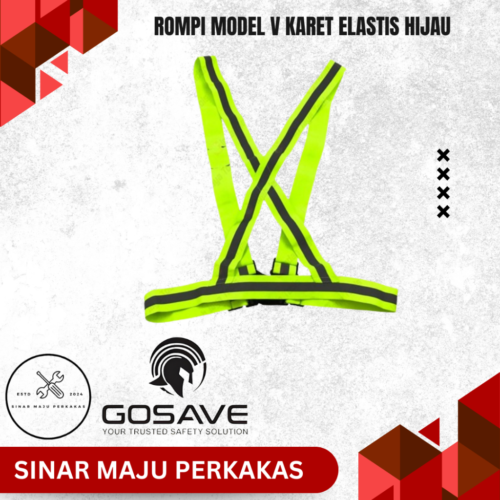Jual Rompi Model V Karet Elastis HIJAU | Shopee Indonesia