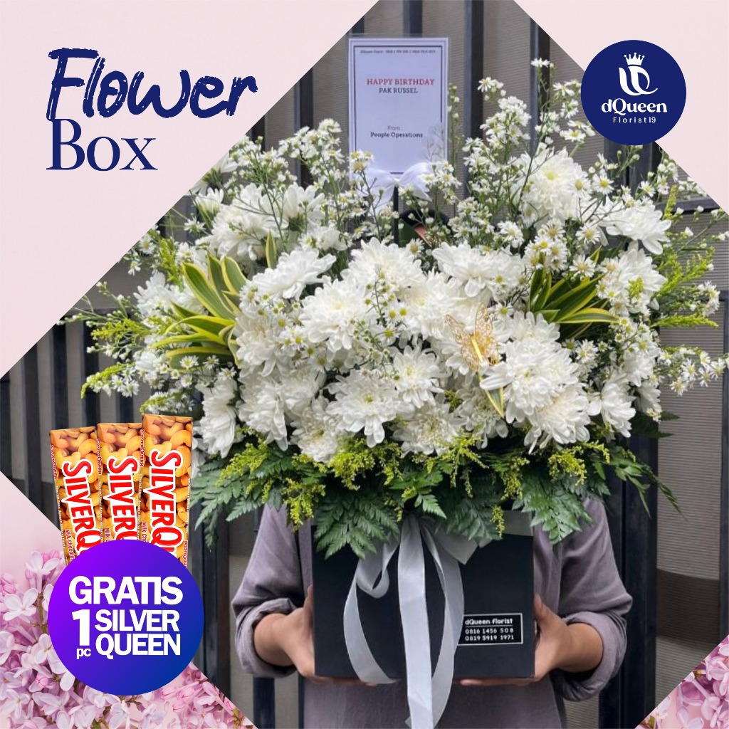 Jual DQueen Florist Bunga Box Fresh Gift ulang Tahun Birthday ...