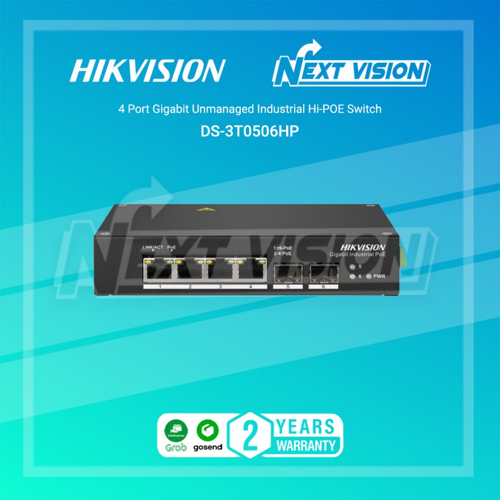 Jual DS-3T0506HP - HIKVISION 4 PORT UNMANAGED GIGABIT HARSH POE SWITCH | Shopee Indonesia