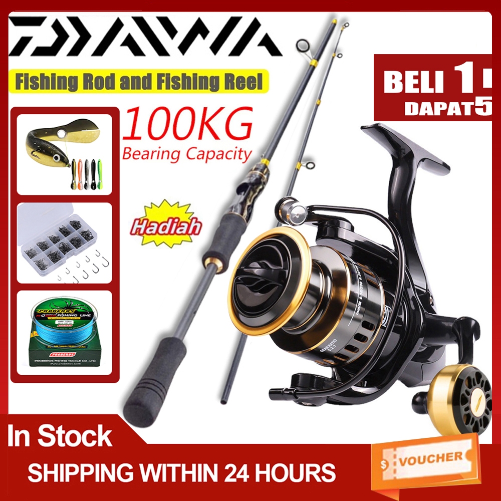 Jual 【⚡Beli 1 Dapat 5⚡ 】DAIWA joran Joran Pancing Pancing Set 1.6M-2.7M ...