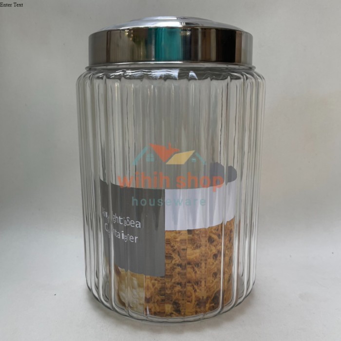 Jual Toples Kaca ulir bulat DLX Manhattan 3 (5 Liter) | Shopee Indonesia