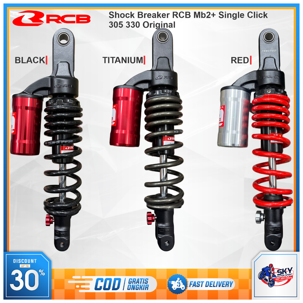 Jual Shock RCB MB2 + Plus 305 330 Vario 110 125 150 Mio Beat Scoopy Genio Lexi Freego Original ...