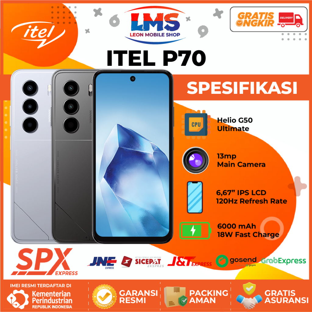 Jual ITEL P70 [8GB+128GB] - Garansi Resmi 1 Tahun | Shopee Indonesia