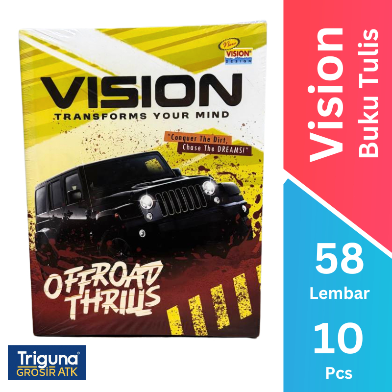 Jual Buku Tulis Vision 58 Lembar 1 Pack (10 pcs) | Shopee Indonesia