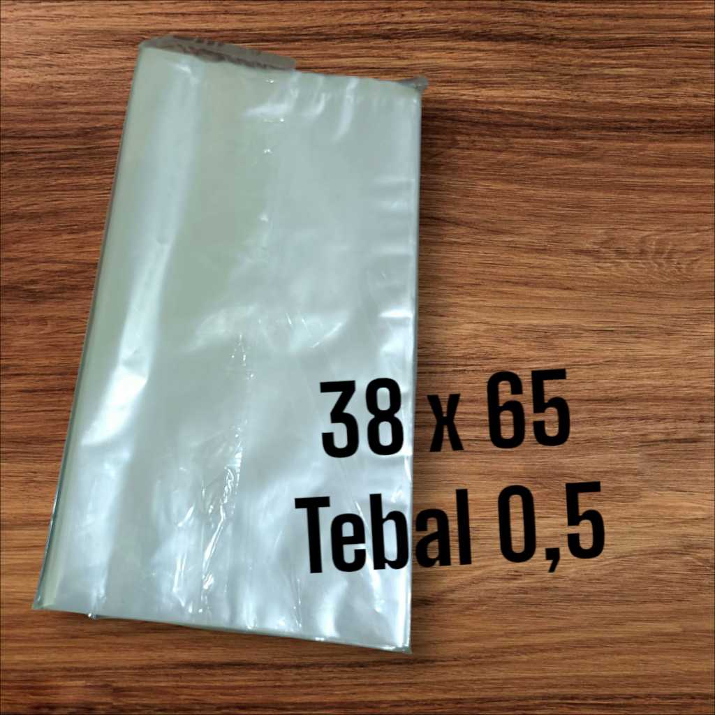 Jual Kantong Plastik PP Jumbo Bening 38x65 tebal 0.5 / 36x56 tebal 0.5 ...
