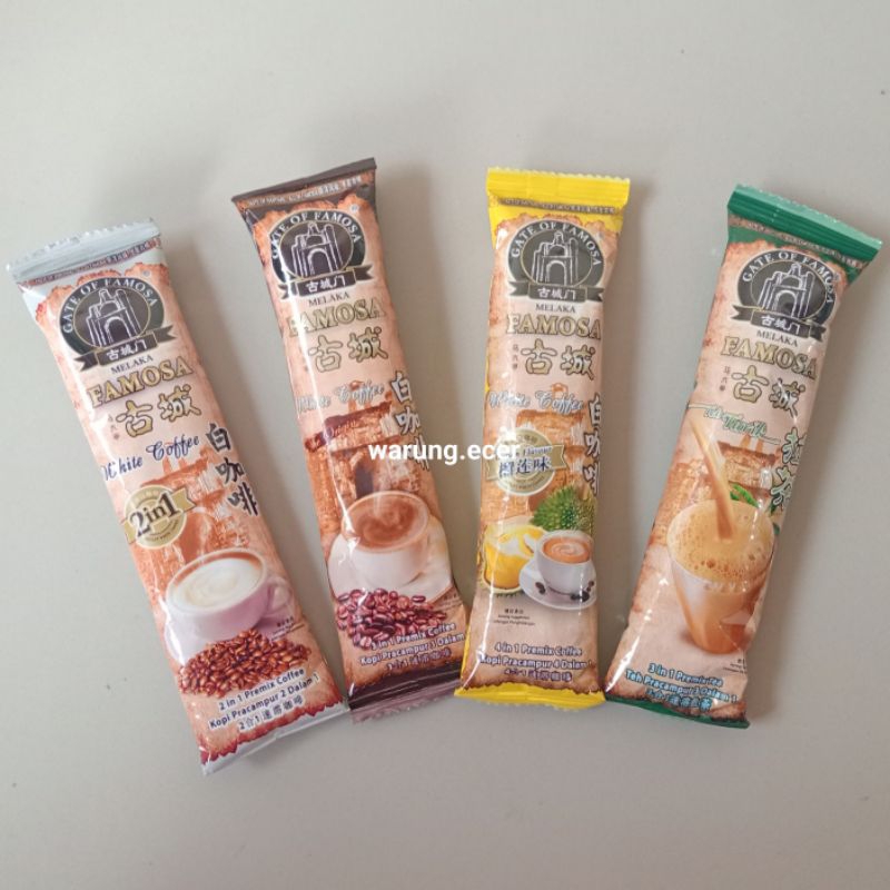 Jual ECERAN - GATE OF FAMOSA MELAKA FAMOSA WHITE COFFEE KOPI TEH ORIGIN / COFFEE CREAMER / TEH ...
