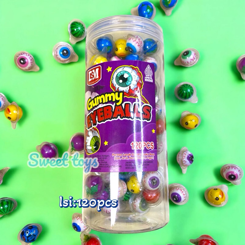 Jual lunak bulat mata (isi 120pcs) gummy eye ball | Shopee Indonesia