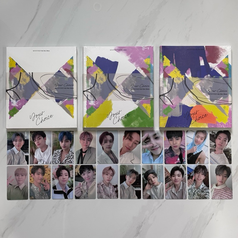 Jual SEVENTEEN 8TH MINI ALBUM YOUR CHOICE SEALED FULL SET POB PHOTOCARD ...