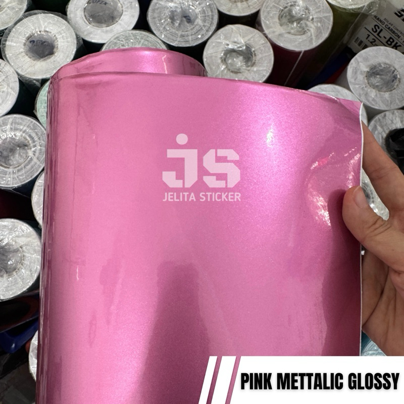 Jual FC Sticker Pink Candy / Stiker Soft Pink Muda Mettalic Glossy ...