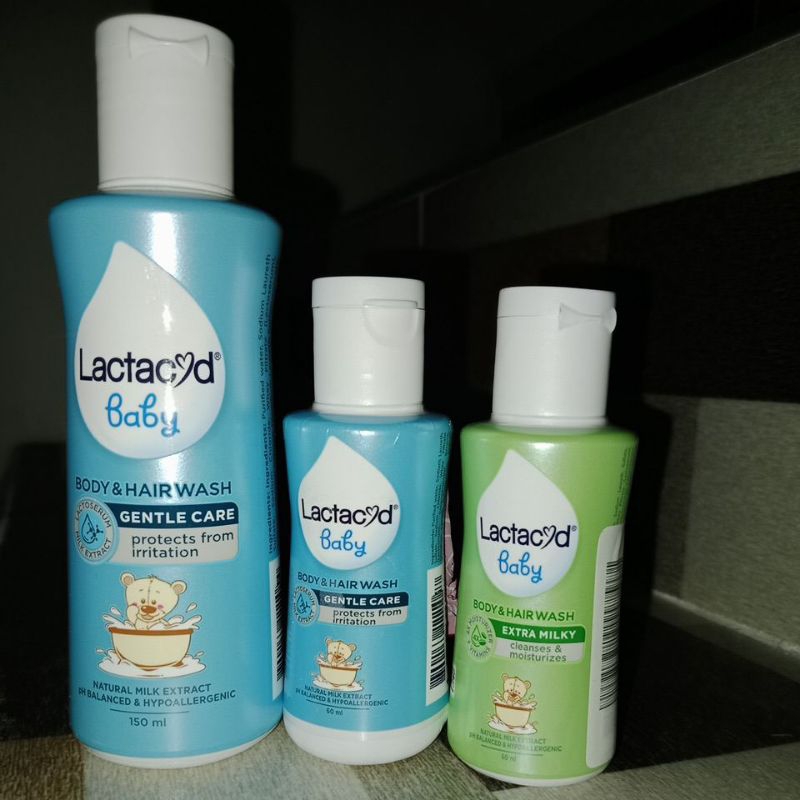 Jual Lactacyd Baby Gentle Care & Extra Milky 60ml 150ml ed. 2028 ...