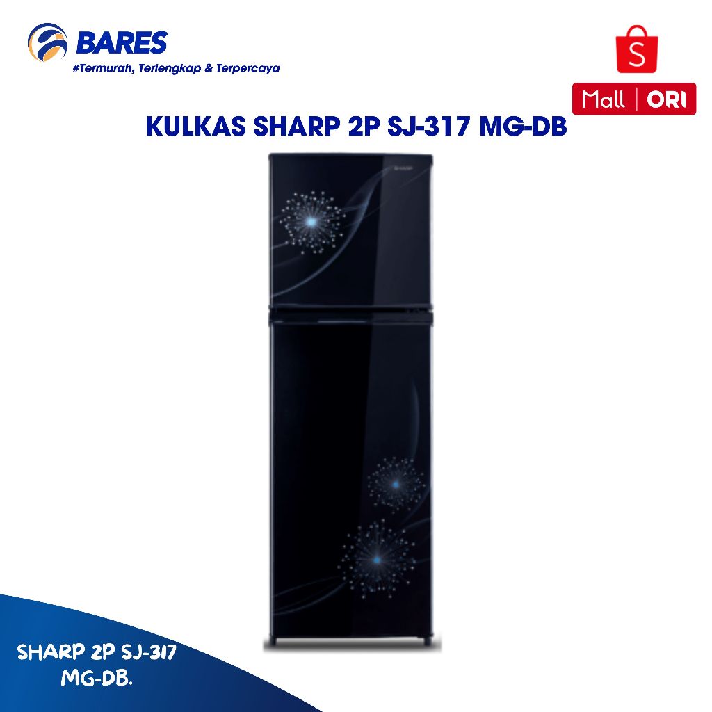 Jual Sharp SJ-317 MG-DB Kulkas 2 Pintu Kapasitas 237 Liter | Shopee Indonesia
