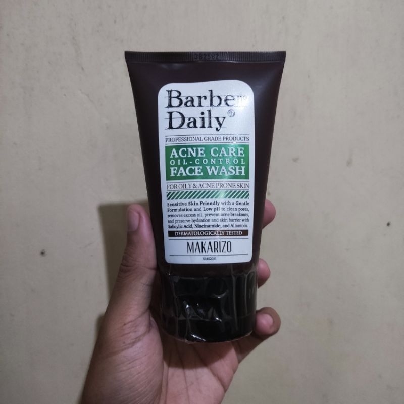 Jual Barber Daily - Acne Care Oil Control Face Wash (hijau) | Shopee ...