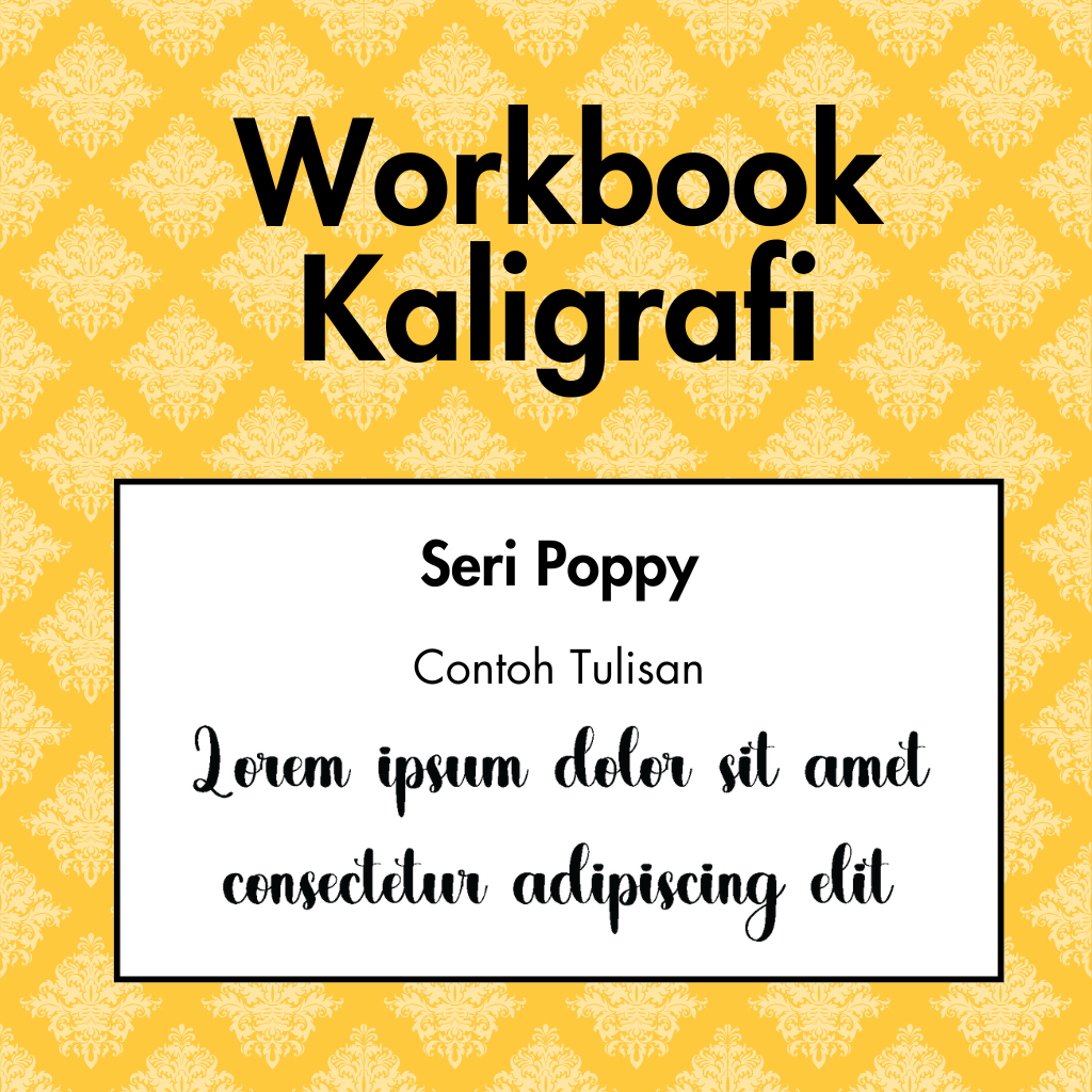 Jual Poppy Series - Workbook Latihan Calligraphy Copperplate Lettering ...