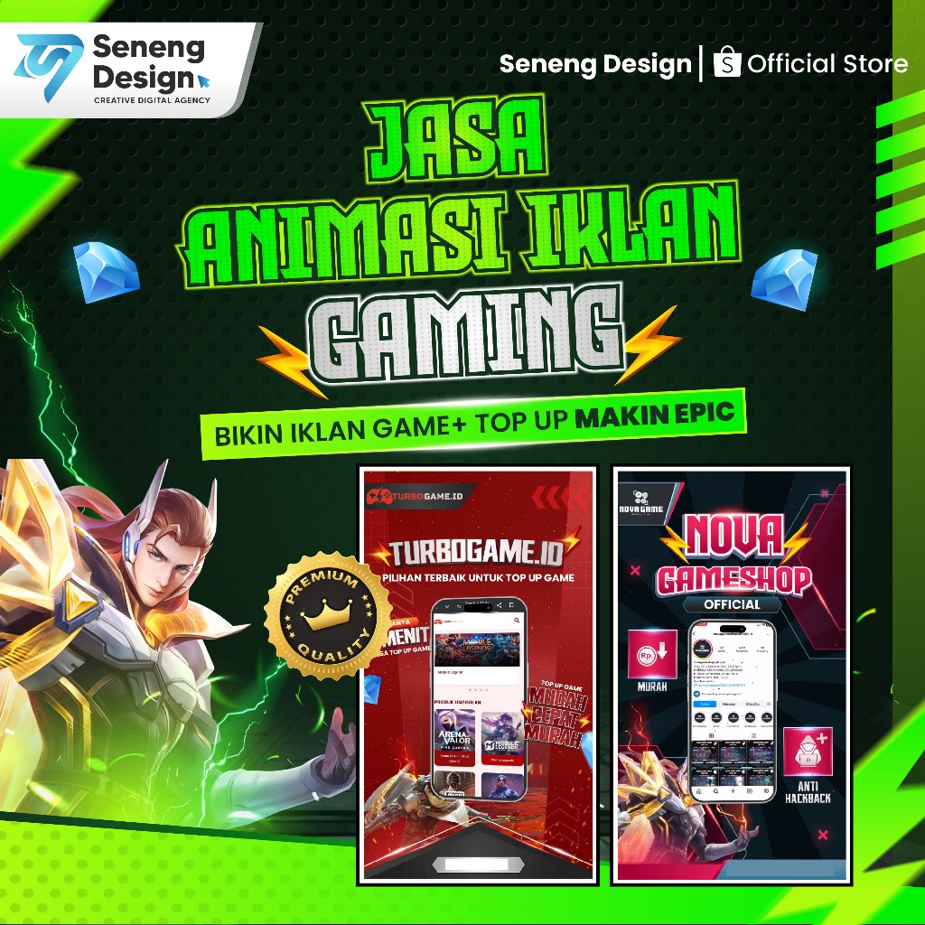 Jual JASA ANIMASI IKLAN TOP UP SEMUA GAME ONLINE | Shopee Indonesia