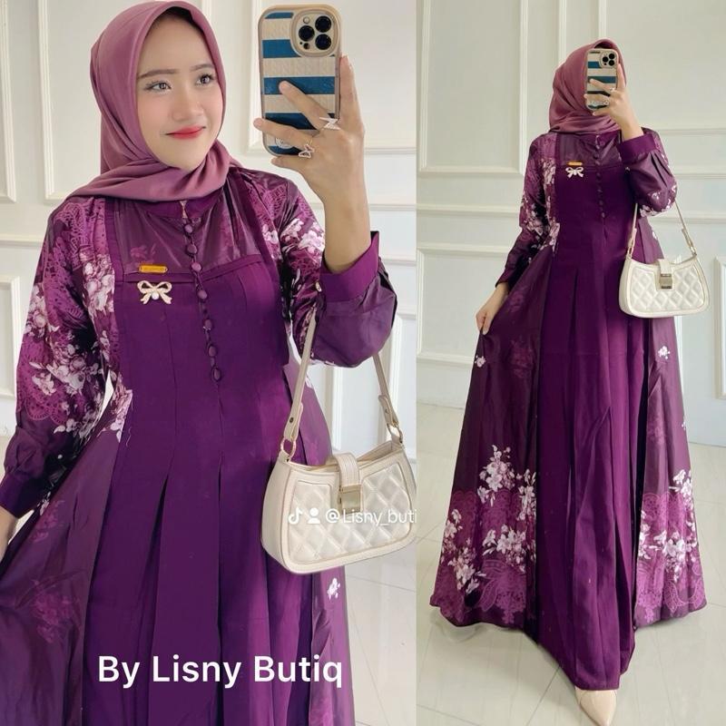 Jual Dress Mandany Mewah Terbaru Lebaran 2025 Gamis Mandany Gamis Pesta Dan Lebaran 2025 Elegan ...
