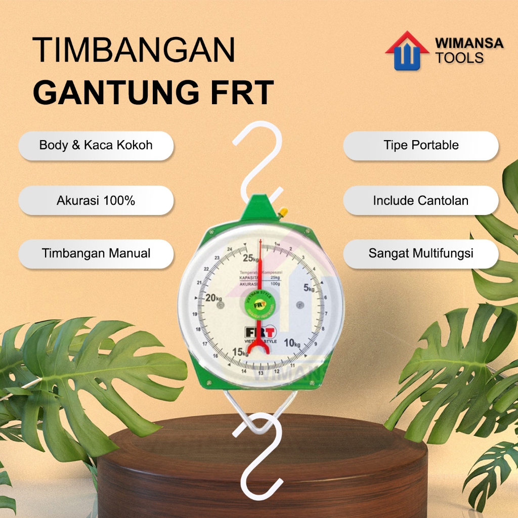 Jual WMS-TIMBANGAN GANTUNG FRT 25 KG | Shopee Indonesia