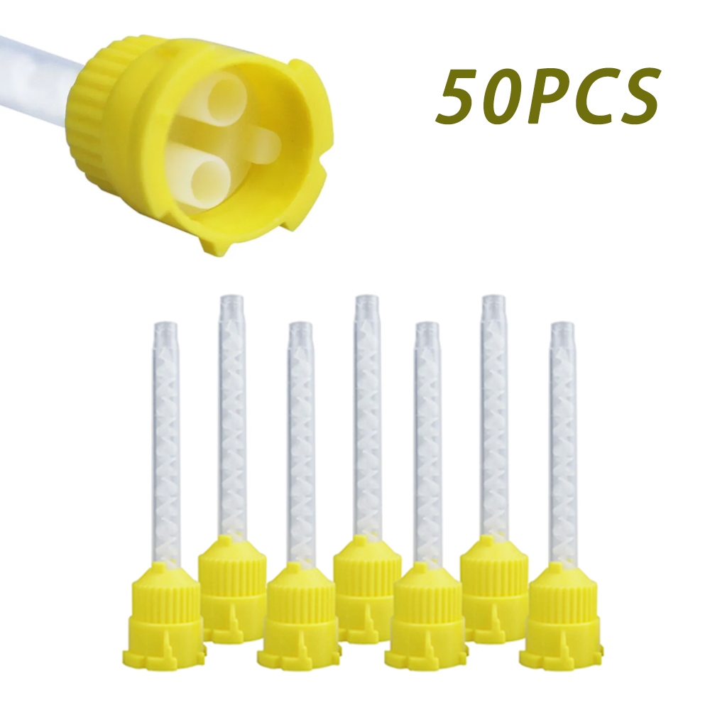 Jual 50pcs Dental Mixing Tips Disposable Silicone Rubber Mixing Head ...