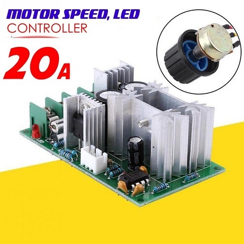 Jual Kit Dimmer PWM Modul Kontrol Motor Speed DC10-60V Regulator ...