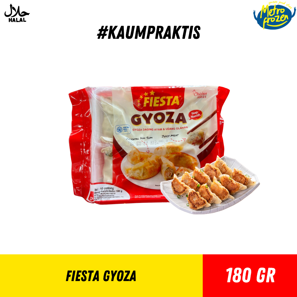 Jual Fiesta Gyoza 180gr //gyoza daging ayam & udang olahan | Shopee ...