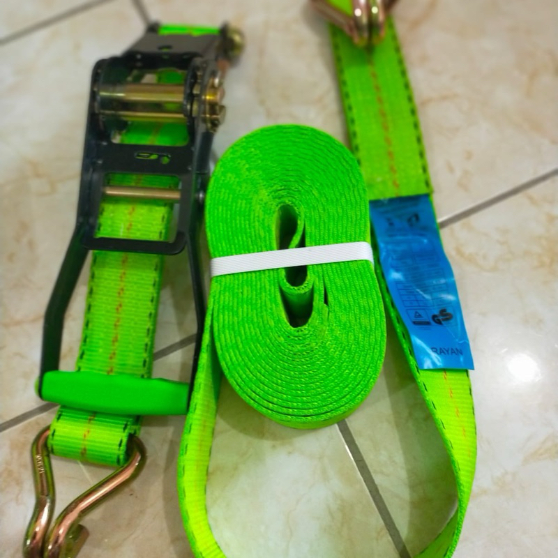 Jual Ratchet tie down / cargo lashing 2"x12m kapasitas 5 ton | Shopee ...
