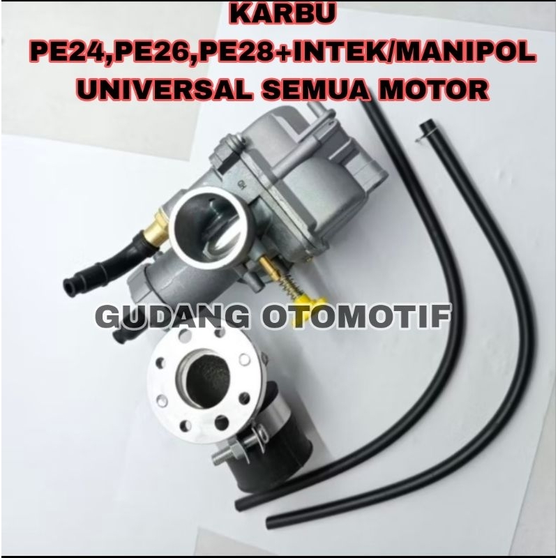 Jual PAKET KARBURATOR PE 24 26 28 + INTEKE KEIHIN / CARBURATOR PE24 PE26 PE28 RXKING MX VEGA ...
