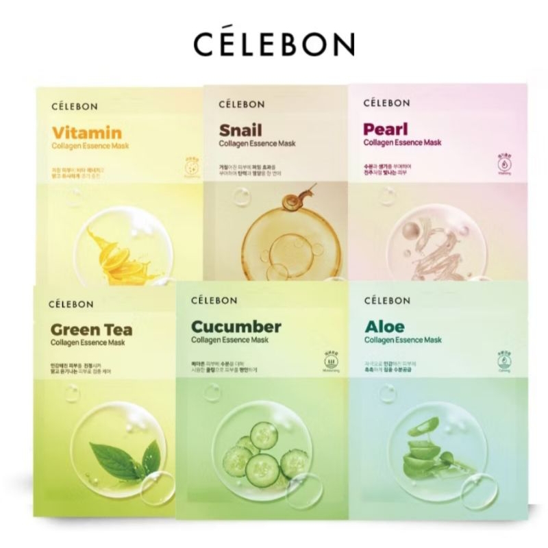 Jual CELEBON COLLAGEN ESSENSE MASK | Shopee Indonesia